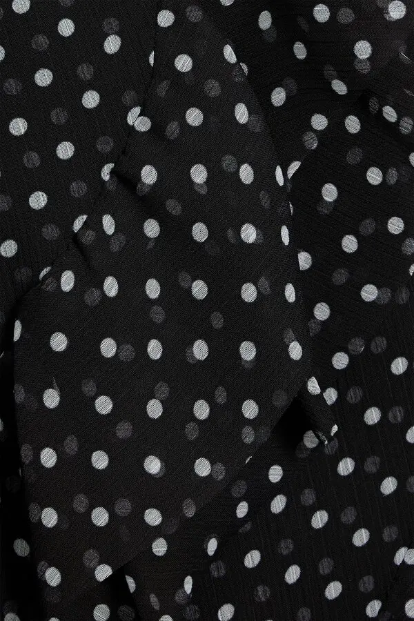 Alice + Olivia Laverne Ruffled Polkadot Maxi Dress