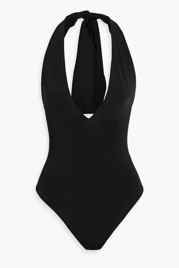 Alice + Olivia Stretch-jersey Bodysuit - Black
