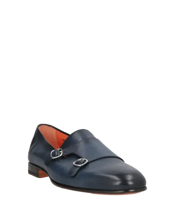Santoni Loafers In Leather