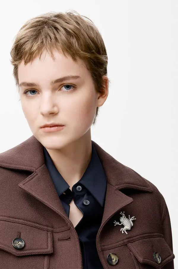 Loewe Frog Brooch - Silver