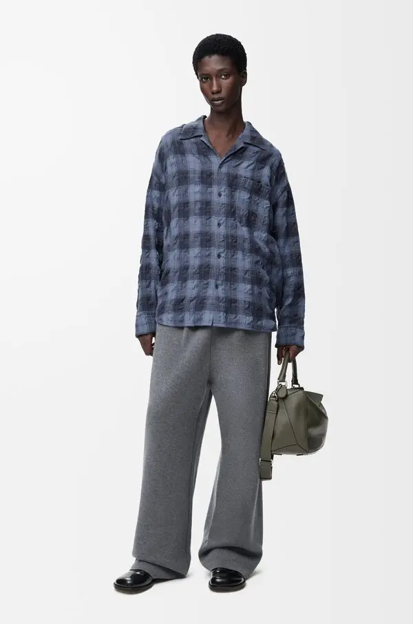 Loewe Shirt In Wool And Cotton