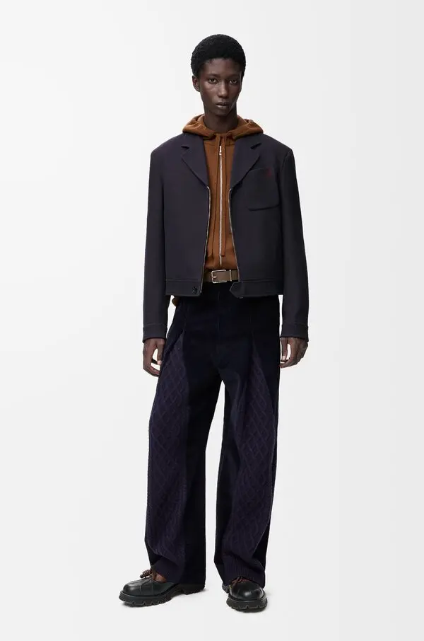 Loewe Cotton And Wool Hybrid Trousers
