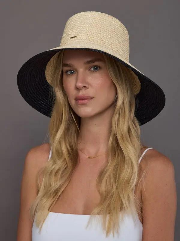 Eugenia Kim Annabelle Wide Brim Straw Sun Hat - Ivory