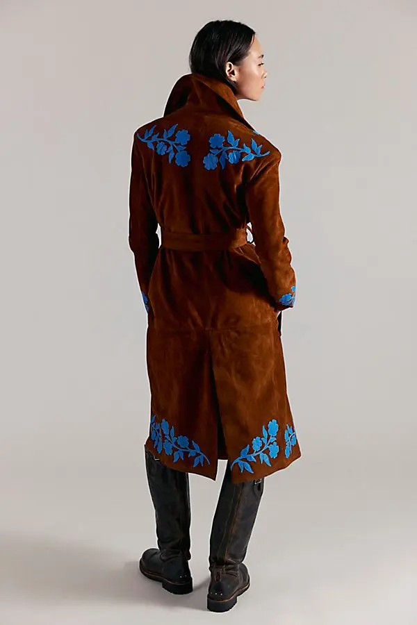 DANCASSAB Barbara Suede Trench