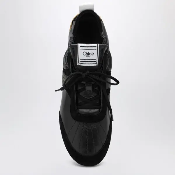 Chloé Kick Sneakers In Nylon And Suede - Black