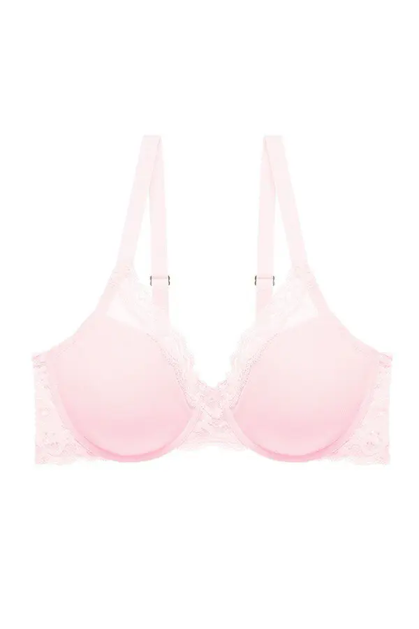 Natori Feathers Full Figure Contour Underwire Bra - Pink