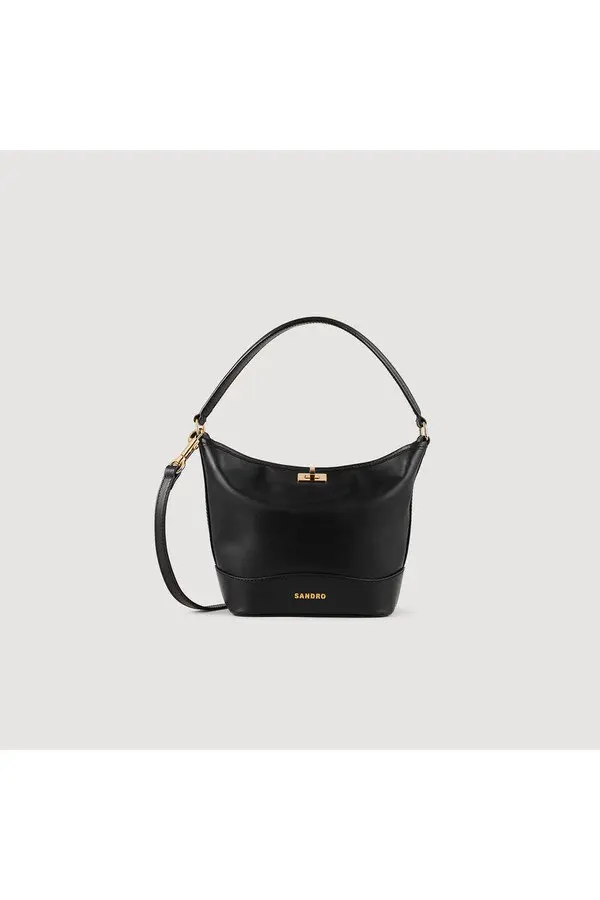 Sandro Tangoso Mini Bucket Bag - Black