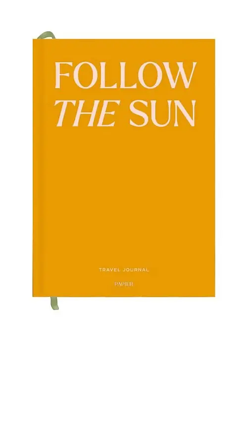 Papier Follow The Sun Hardcover Travel Journal - Yellow