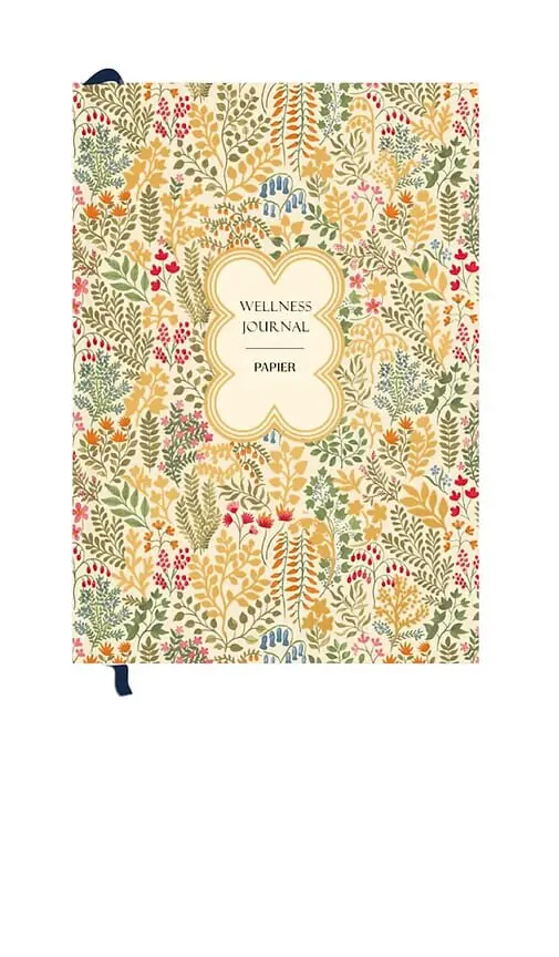 Papier Fairy Flies Hardcover Wellness Journal In Yellow - Multi