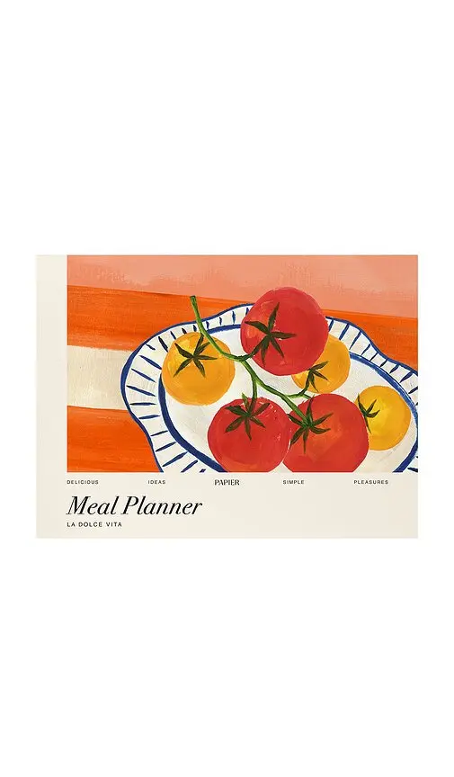 Papier La Dolce Vita Meal Planner In Orange - N,a