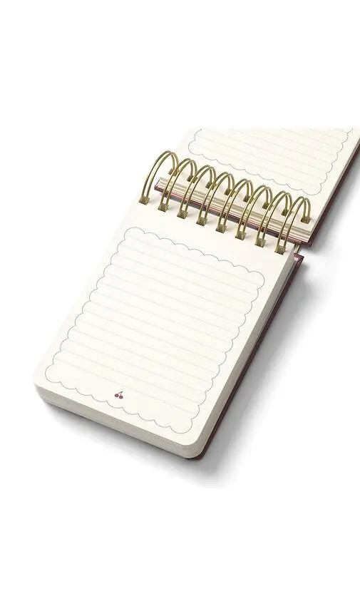 Papier Very Cherry Spiral Notepad In Pink
