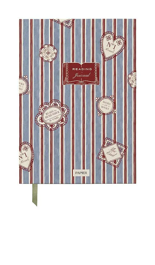 Papier Bibliotheque Reading Journal In Blue - N,a