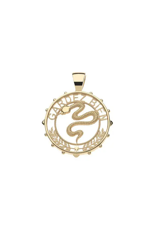 JANE WIN Protect Jw Cutout Pendant - Gold