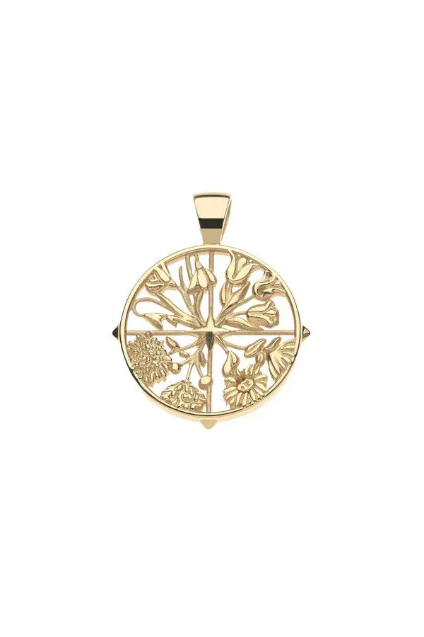 JANE WIN Hope Jw Cutout Pendant - Gold