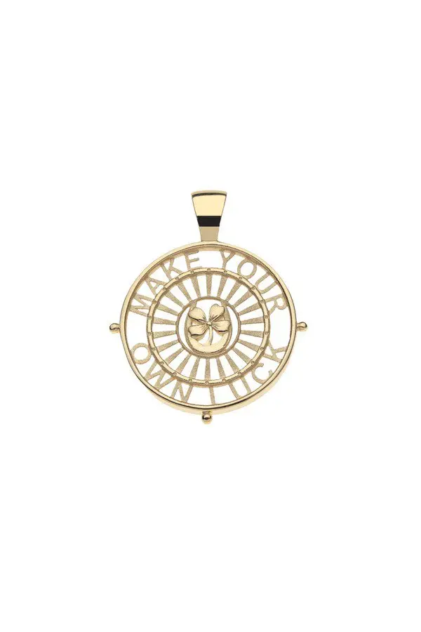 JANE WIN Lucky Jw Cutout Pendant