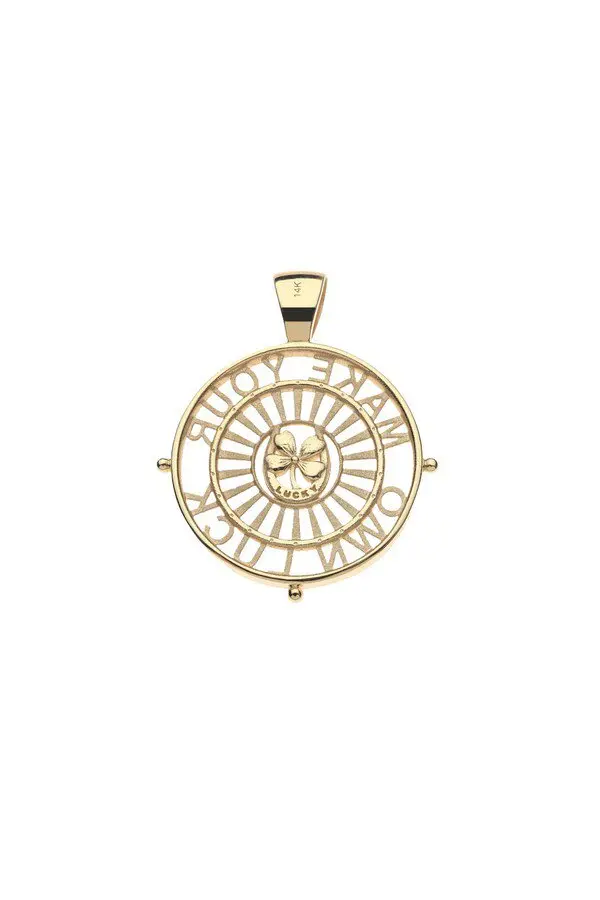 JANE WIN Lucky Jw Cutout Pendant