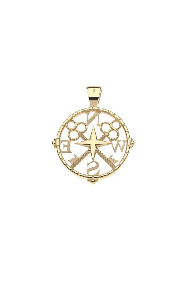 JANE WIN Forever Jw Cutout Pendant Coin
