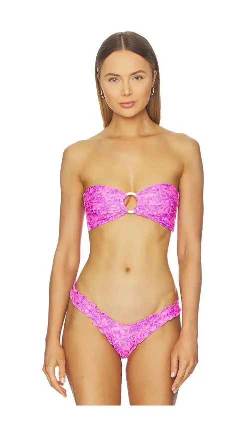 KULANI KINIS Strapless Bandeau Bikini Top - Bubble Berry