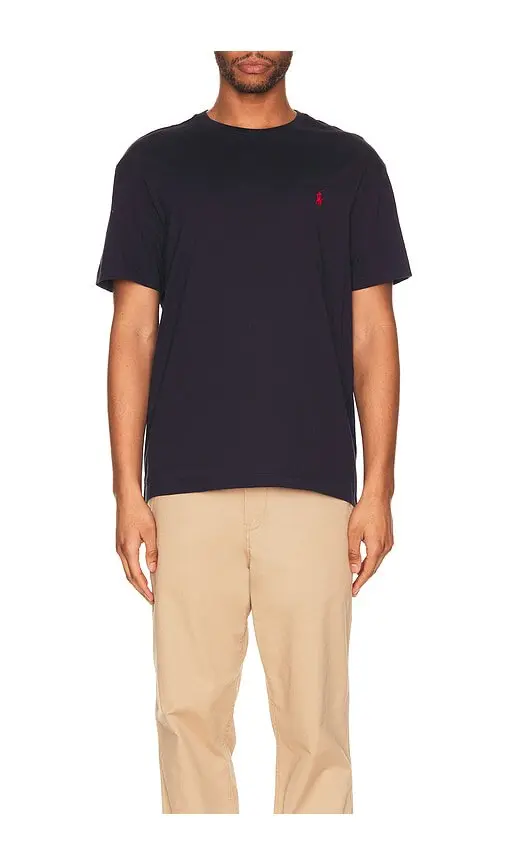 Polo Ralph Lauren Crewneck T-shirt In Blue - Ink