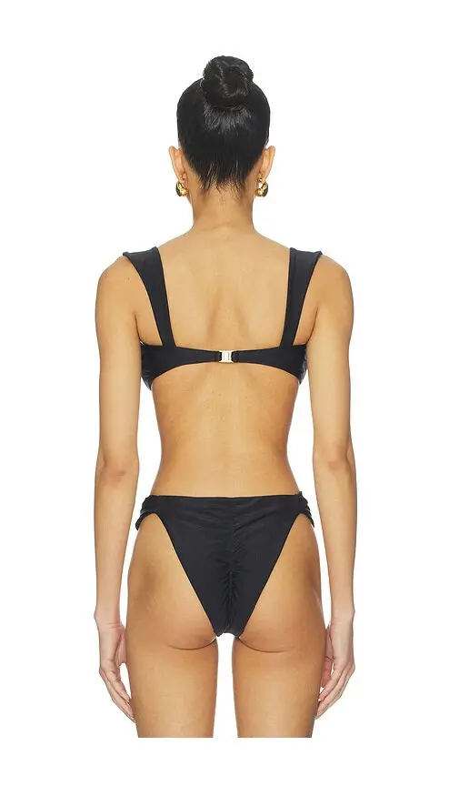 SHANI SHEMER Aster Bikini Top - Black