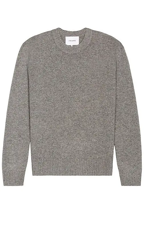 FRAME Crew Neck Cashmere Sweater - Gris