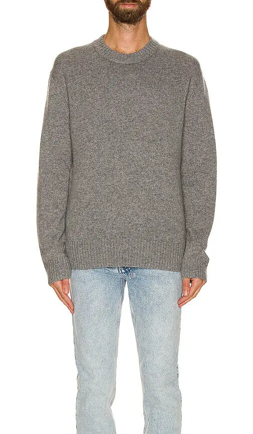 FRAME Crew Neck Cashmere Sweater - Gris