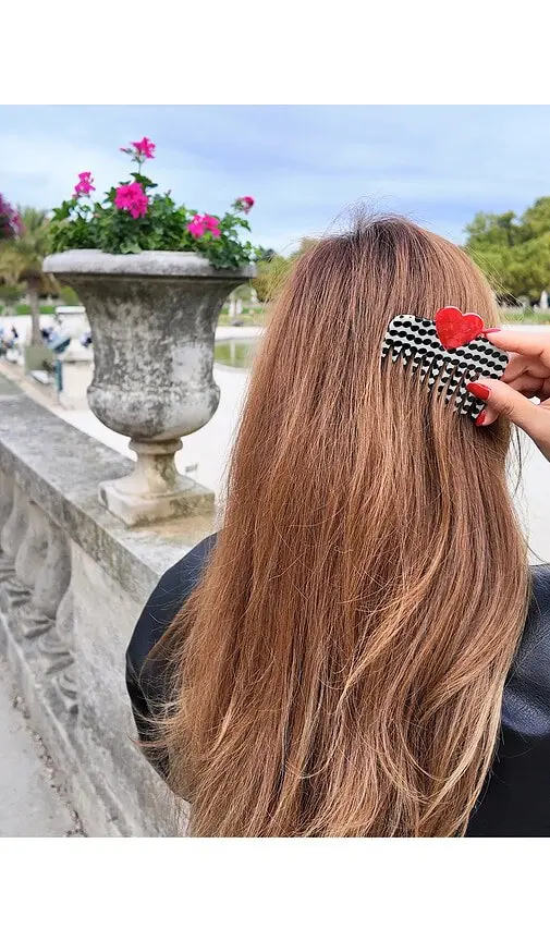 SOLAR ECLIPSE Hand-painted Pocket Hair Comb