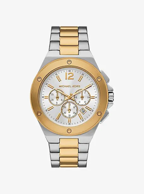 Michael Kors Oversized Chronograph Watch - Silver