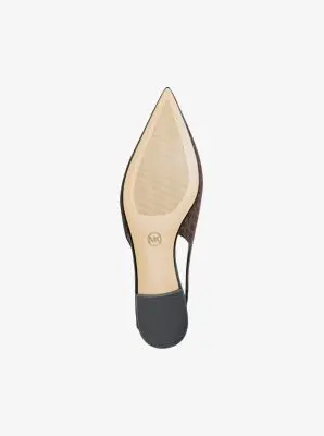 Michael Kors Amali Logo Slingback Flats - Brown