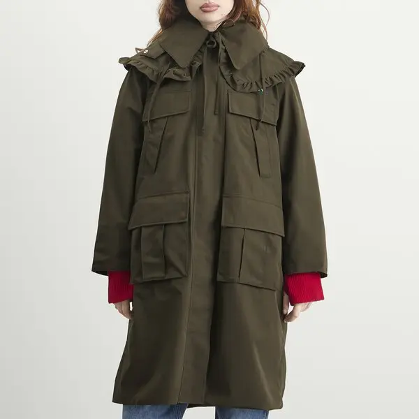 Barbour X Ganni Waterproof Parka Jacket