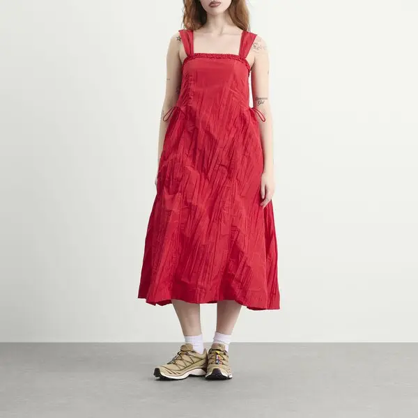 DAMSON MADDER Elina Midi Dress - Red