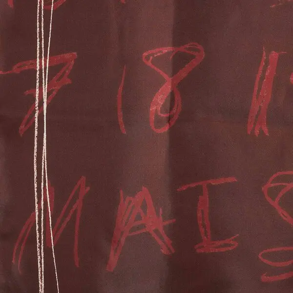 MAISON MARGIELA Number Scarf - Burgundy