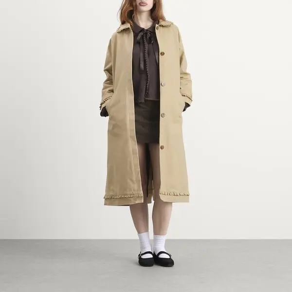MY MUM MADE IT Tailored Gather Trench Coat