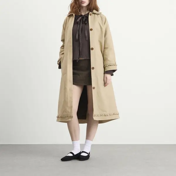 MY MUM MADE IT Tailored Gather Trench Coat