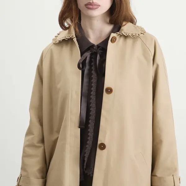 MY MUM MADE IT Tailored Gather Trench Coat