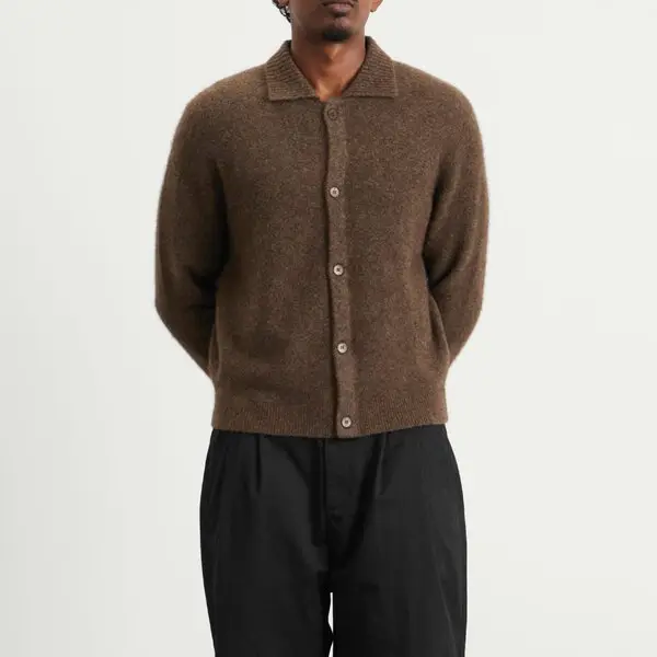 PERCIVAL Archive Soft Knitted Collared Cardigan