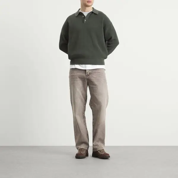 RONNING Long Sleeve Knit Polo