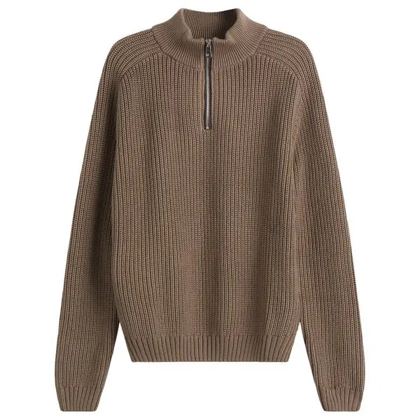 RONNING Quarter Zip Fisherman Sweater