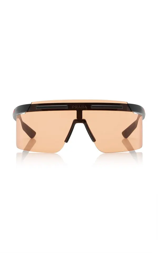 Prada Acetate Mask-frame Sunglasses - Orange
