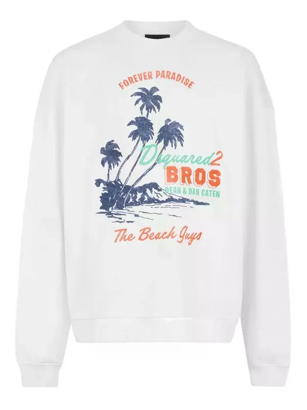 Dsquared2 Graphic-print Sweatshirt - White