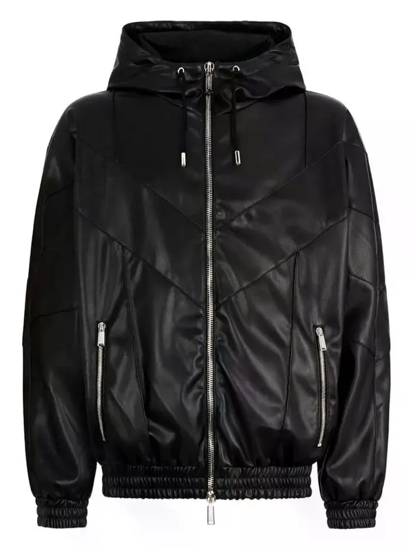 Dsquared2 Faux Leather Zip Jacket