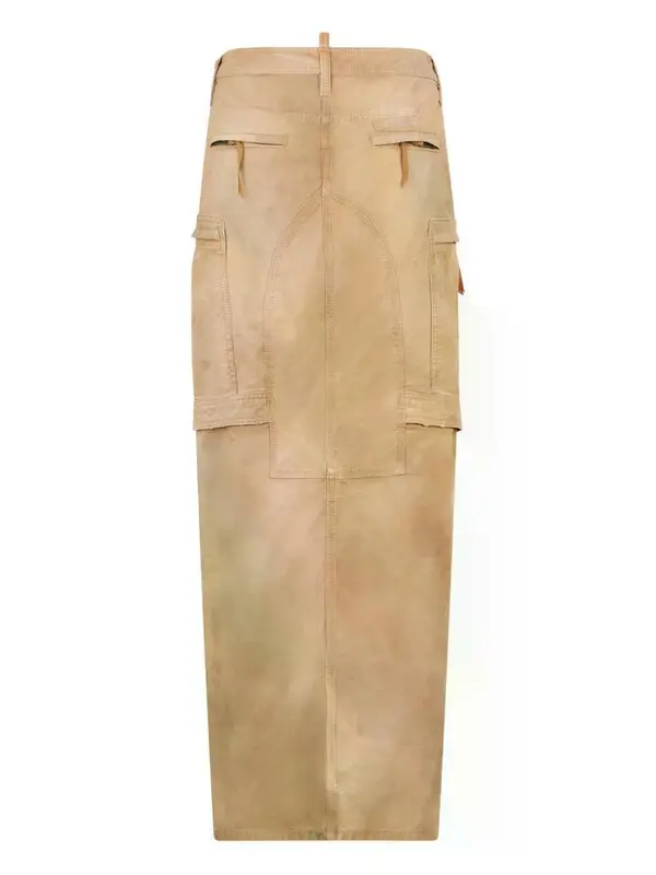 Dsquared2 Utility Distressed Maxi Skirt