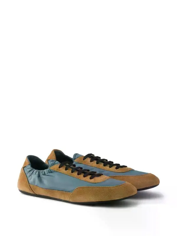 Prada Re-nylon Lace-up Sneakers - Brown