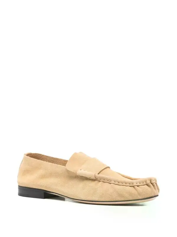 THE ROW Suede Loafers