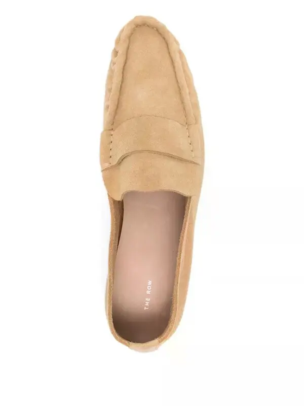 THE ROW Suede Loafers