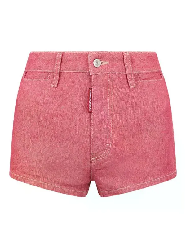 Dsquared2 Logo-patch Denim Shorts