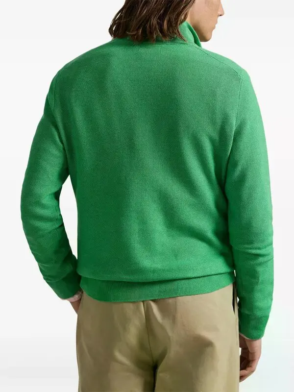 Polo Ralph Lauren Quarter-zip Cotton Sweater - Green