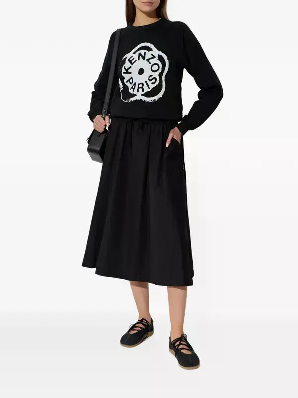 Kenzo Logo-detail Midi Skirt