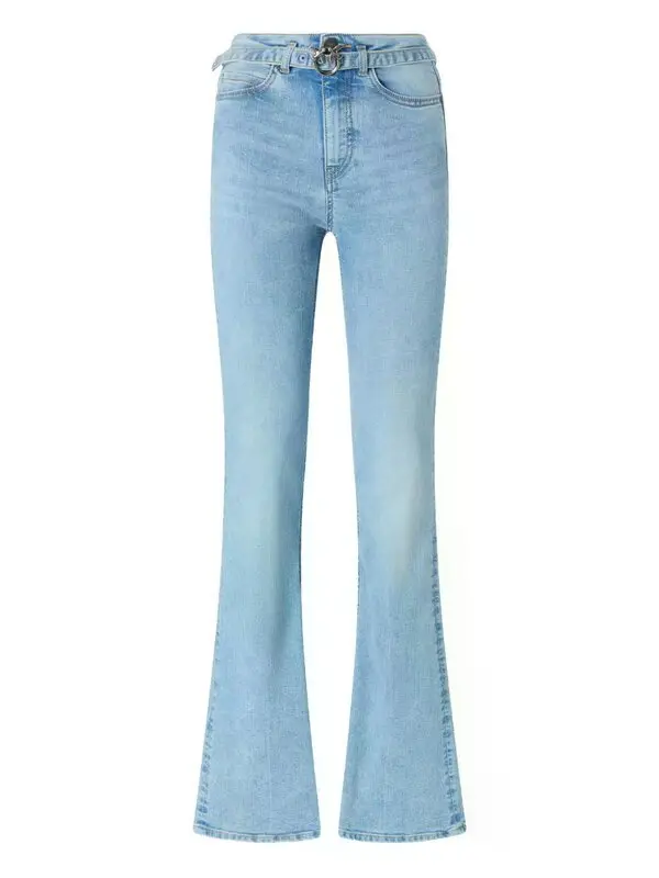 Pinko Buckle-embellished Flared Jeans