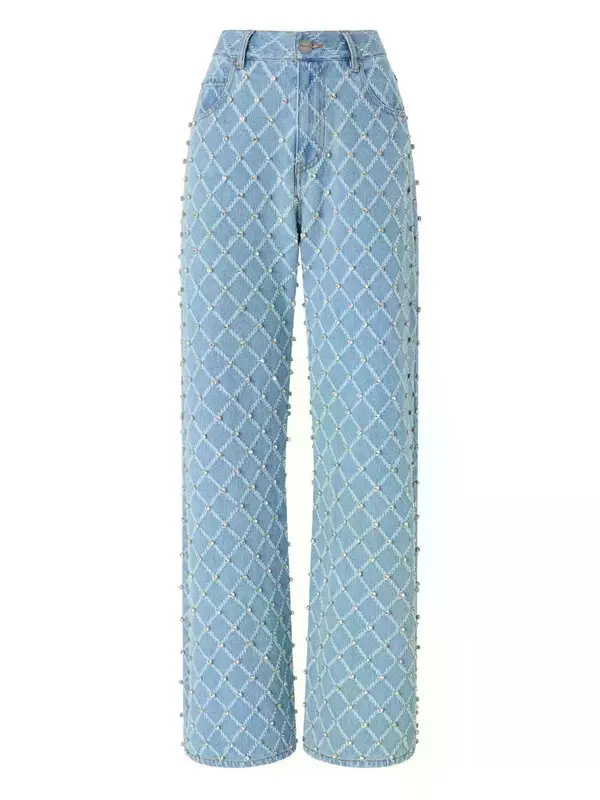 Pinko Studded Lattice Jeans